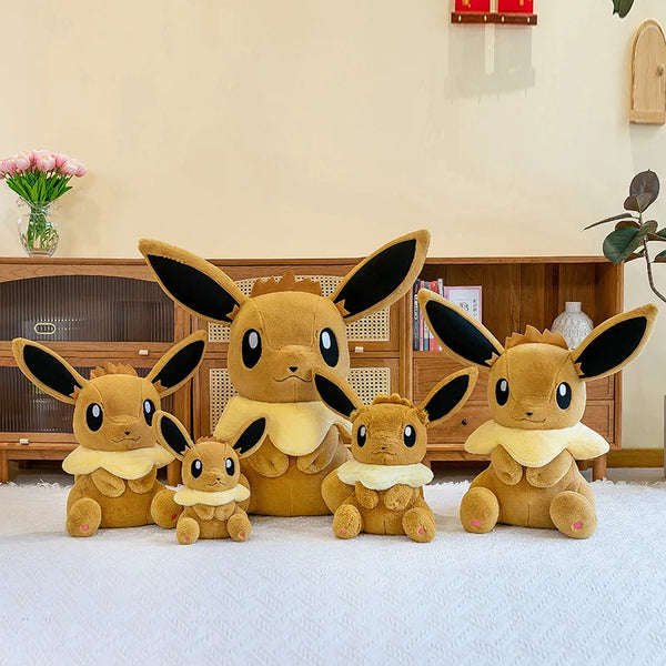 Oversized Pokemon Eevee Sitting Plush Toy 16-37 inch Soft Anime Plush ...