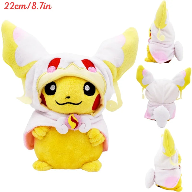 Pokemon Pikachu Plush Figure Audino Cosplay Hood