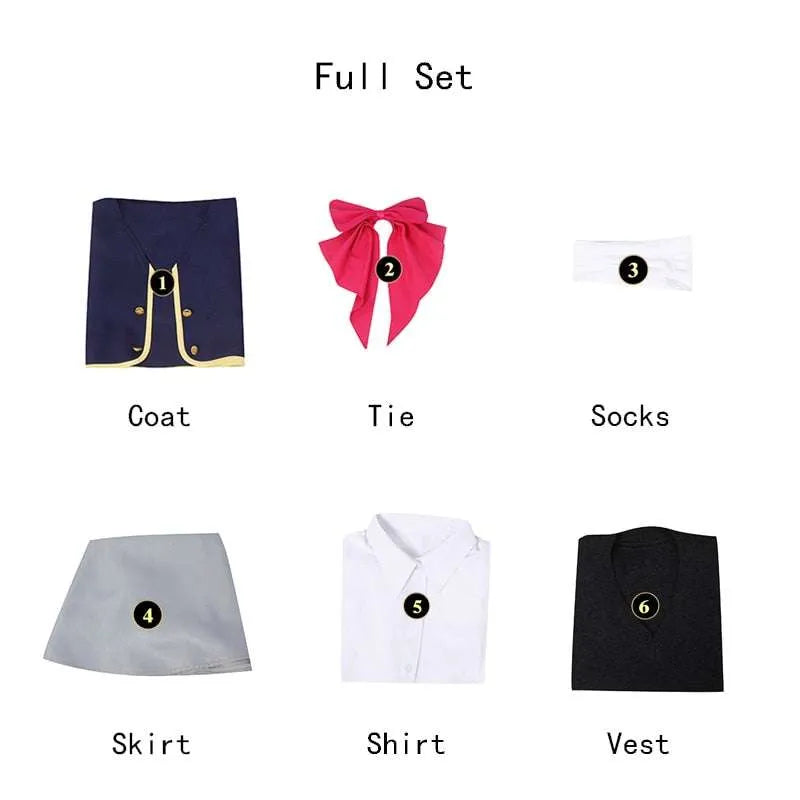 Rolecos Oshi no Ko Ruby Kana Anime Cosplay School Uniform
